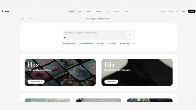 Krea AI - Features, Pros, Cons, & Alternatives in 2025 - Challenging Voice