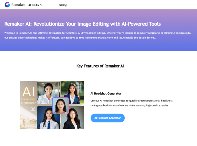 Remaker AI Review: Transform Image & Video Editing with AI | Features & Pricing - Challenging Voice